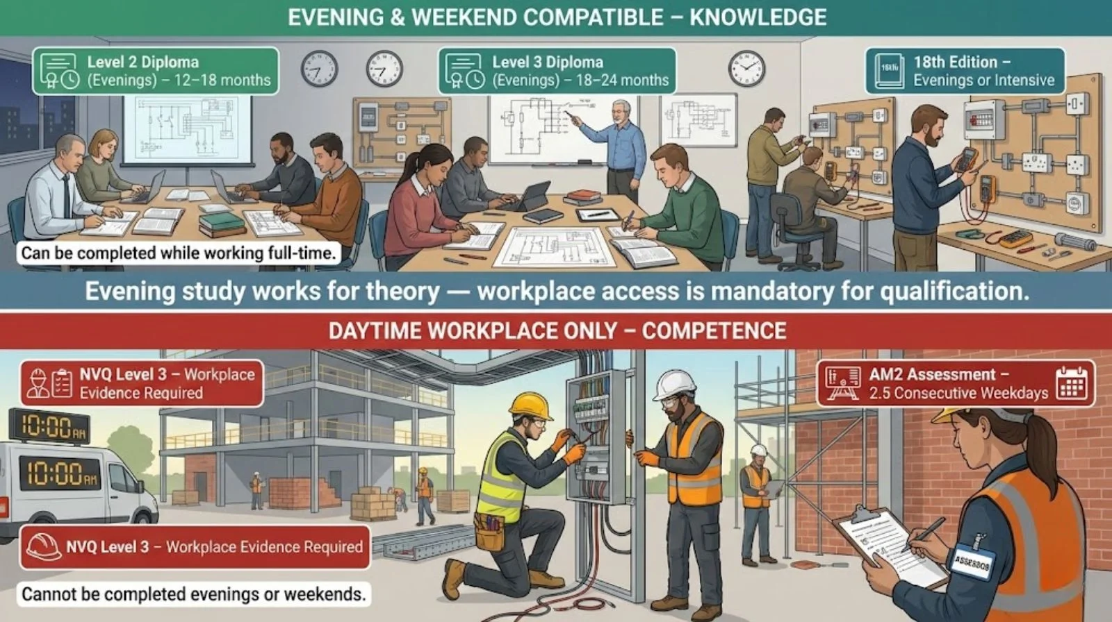 Can You Train Part-Time or in Evenings While Working? (UK Electrician ...